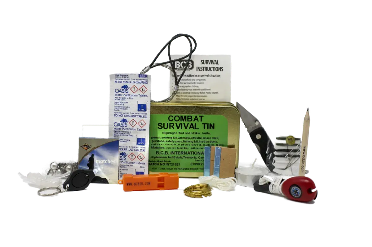 COMBAT SURVIVAL TIN - Paracord.no