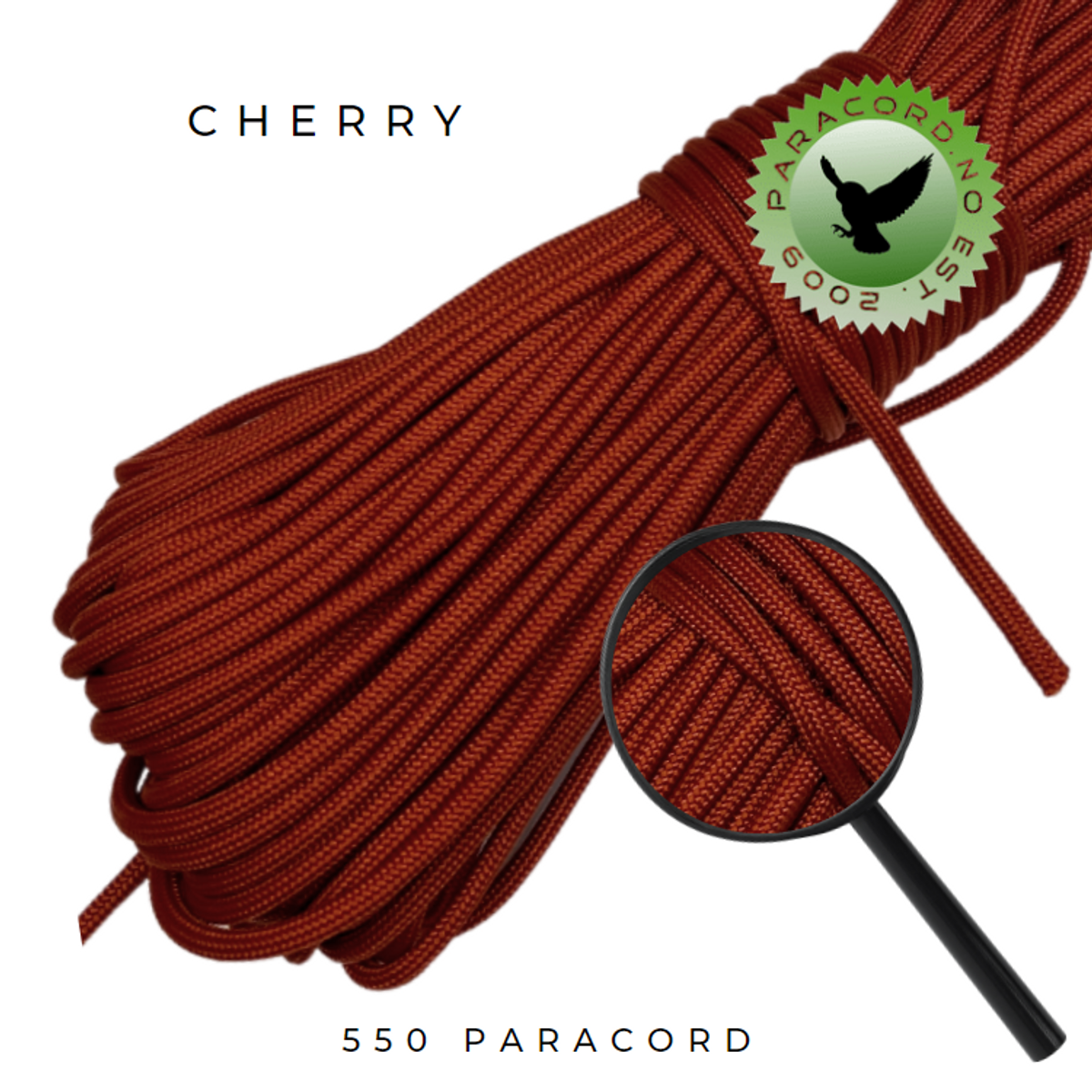 Sort 550 Paracord - Paracord.no